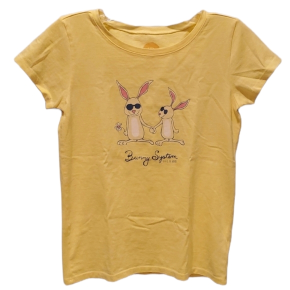 Life Is Good | Shirts & Tops | Life Is Good Yellow Bunny System T Shirt ...